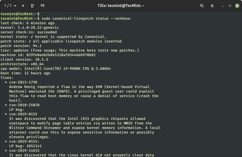 Livepatch – Ubuntuでカーネル更新を再起動せずにインストールする方法 – techsyncer